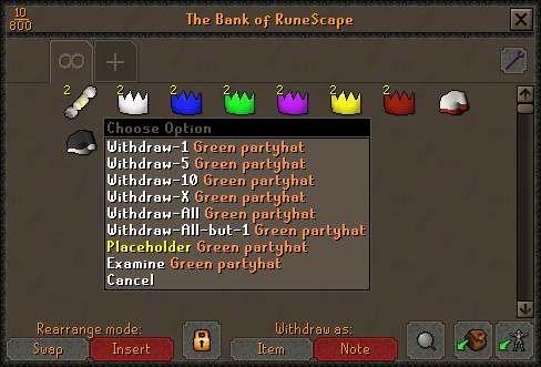 Bank Placeholders & PID | Old School RuneScape Wiki | Fandom