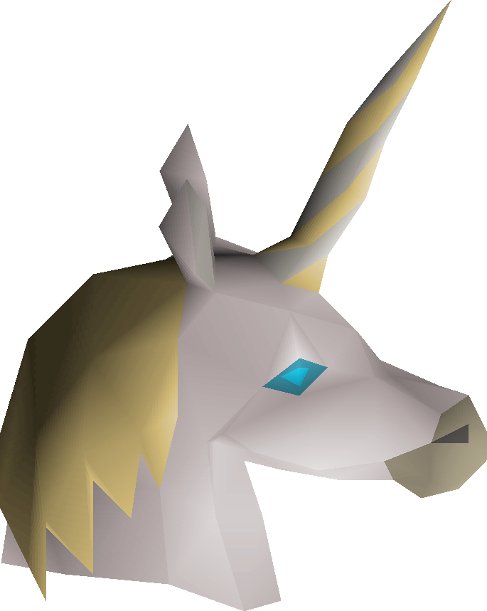 White unicorn mask | Old School RuneScape Wiki | Fandom