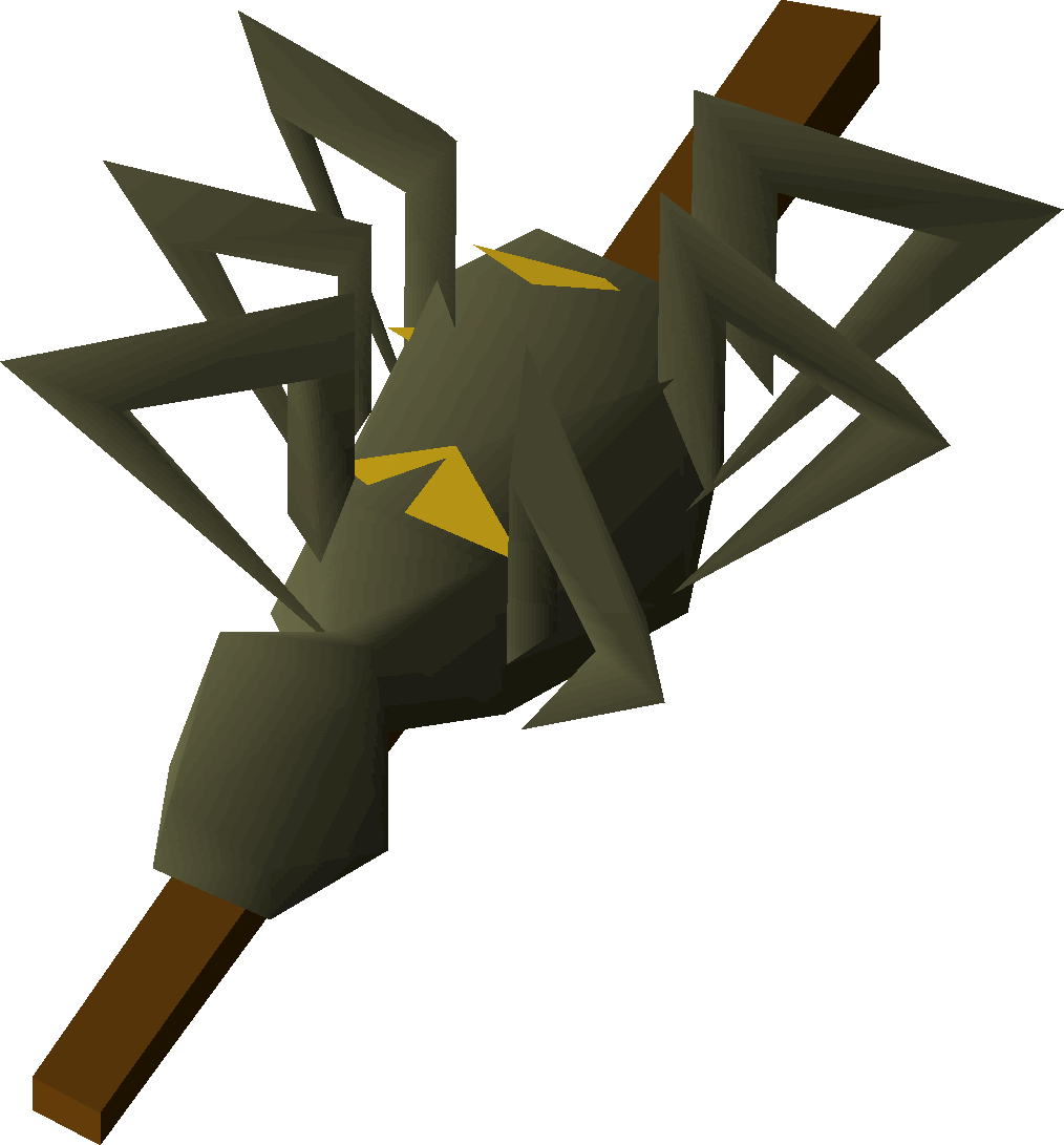 Spider on shaft (burnt) | Old School RuneScape Wiki | Fandom