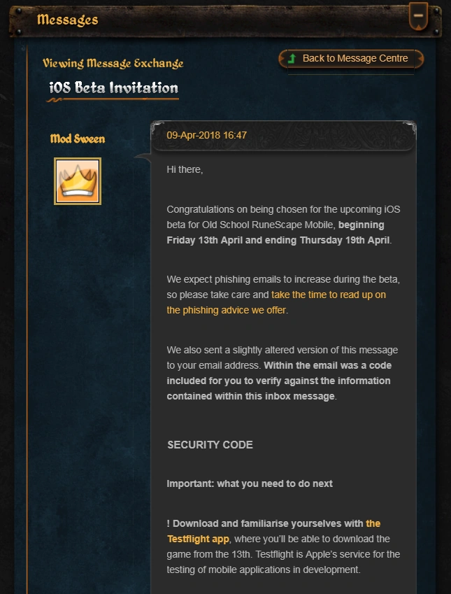 OSRS Mobile: iOS beta invitations sent | Old School RuneScape Wiki | Fandom
