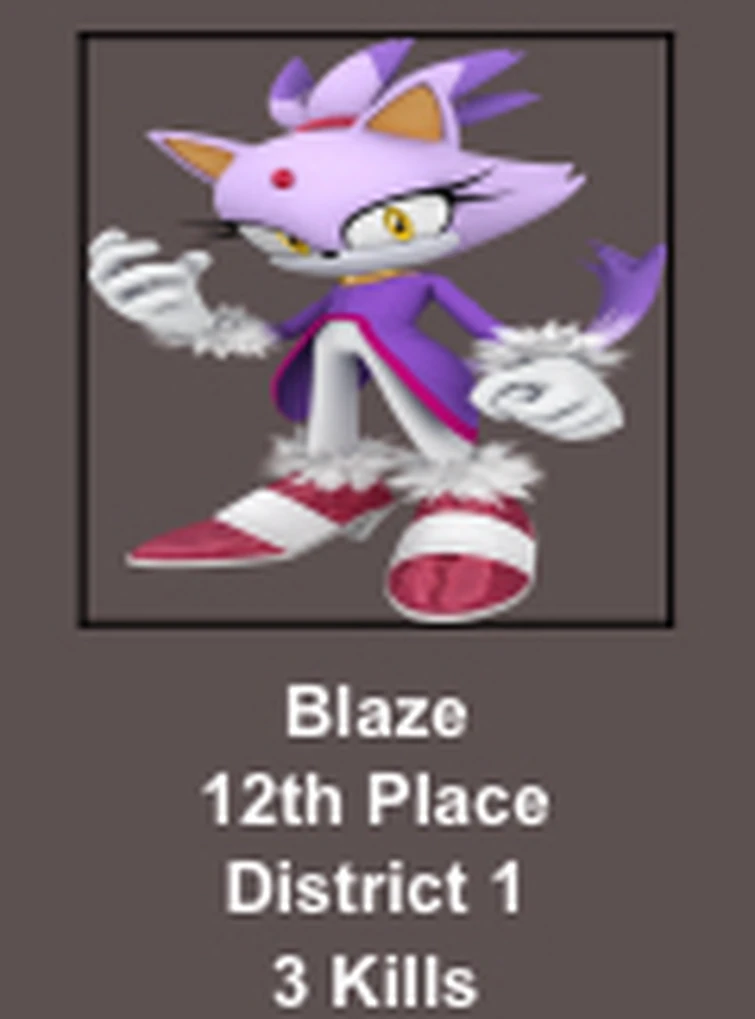 Give me a Game Sonic Character and I’ll put them in the Hunger Games ...