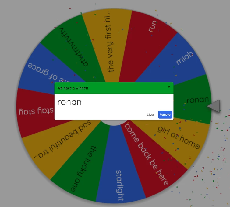 Red wheel elimination round 18 | Fandom