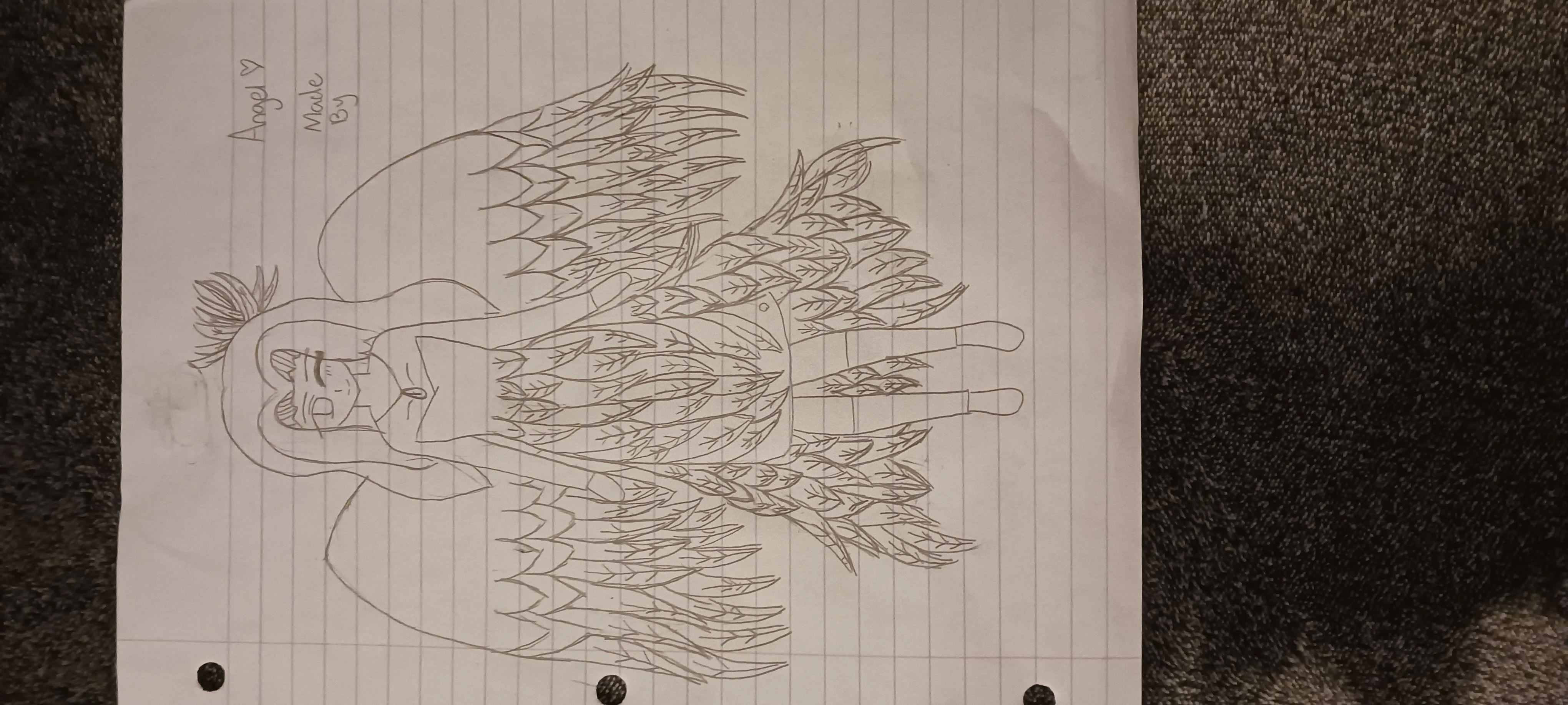 I drew my royal high oc and i really want the angel wings in the game ...