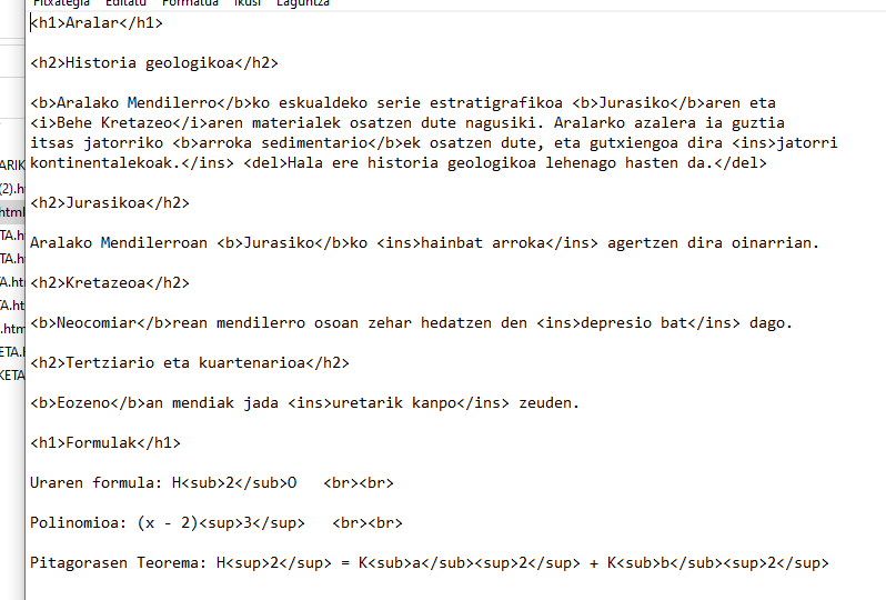 HTML dokumentu baten egitura minimoa | Wiki 2021ASBatxiller2BDE | Fandom