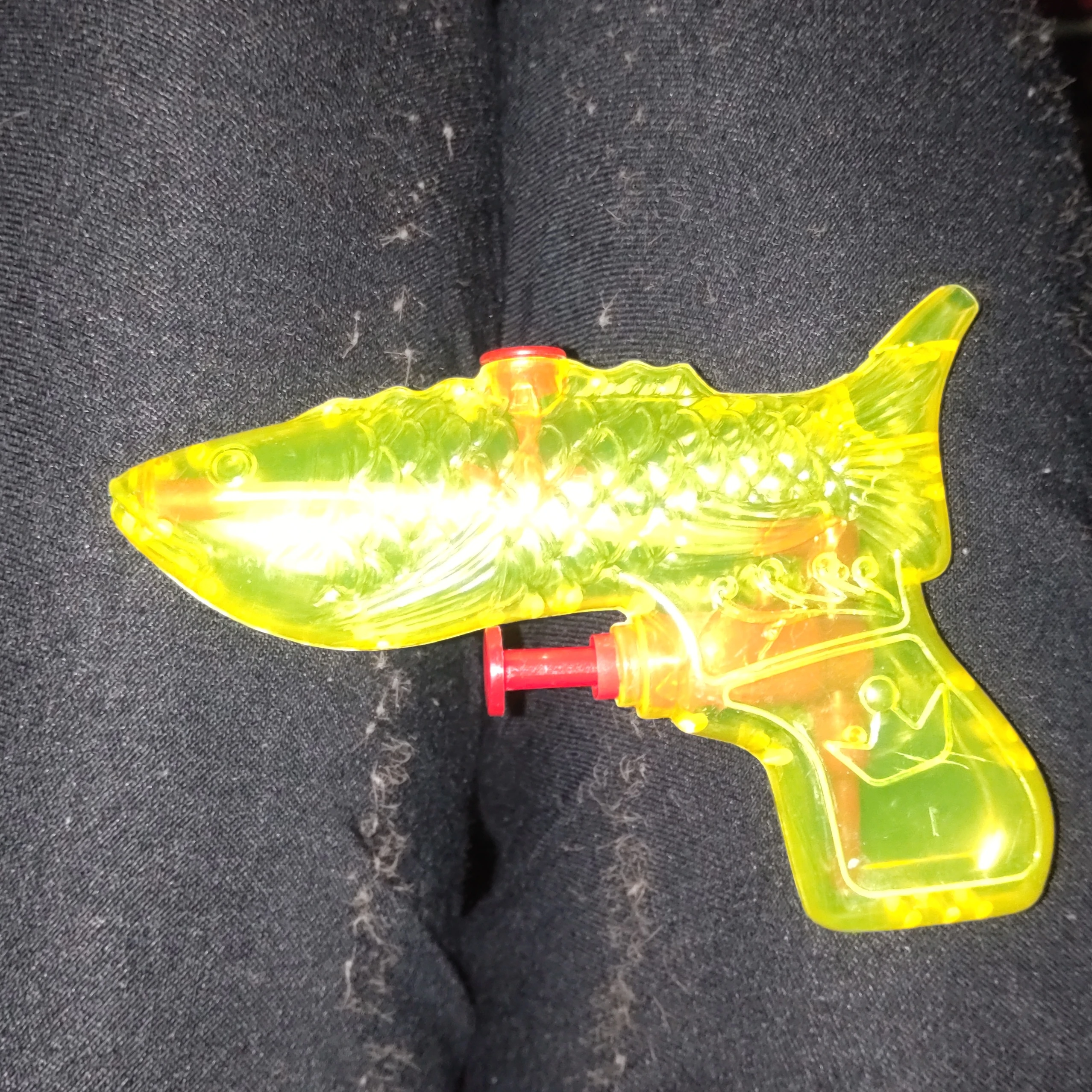 cool ass fish water gun i got after fixing my braces in the dental ...
