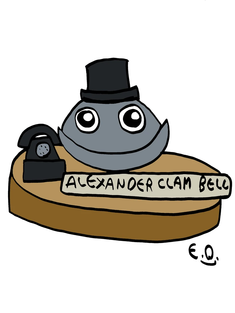 My drawing of Alexander Clam Bell | Fandom