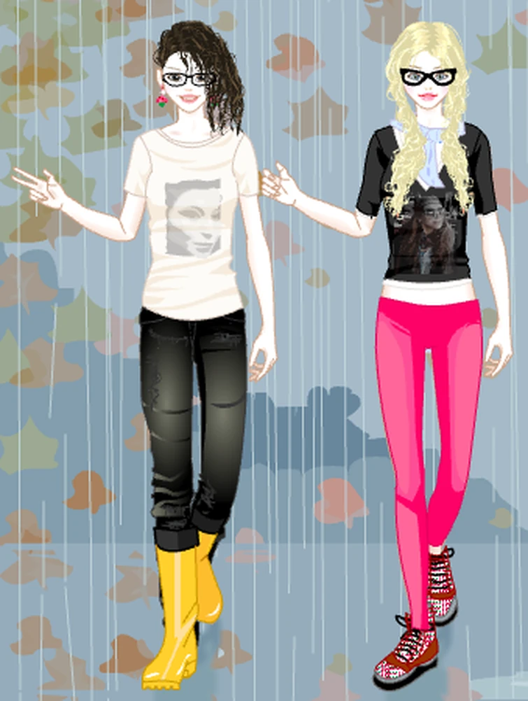 Making Just Dance OCs in Every Online Game (Part 4): Rainy Day with BFF ...