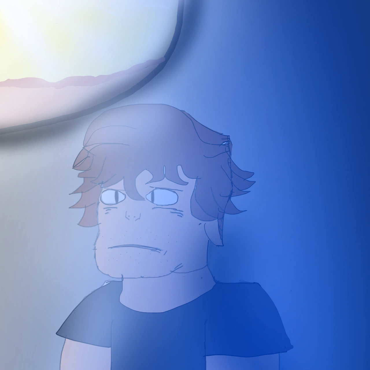 While Seth Ez was on Marblox he made a painting describing himself on ...