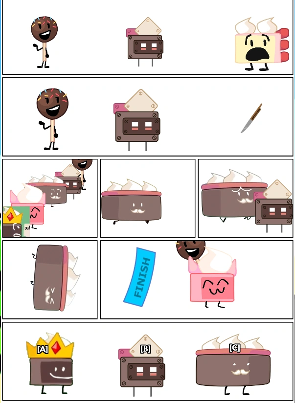 bfdi mini cake 2: race | Fandom