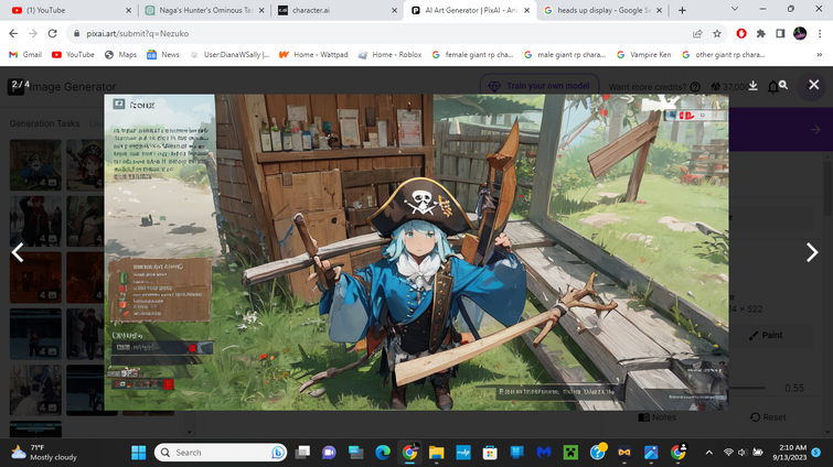 Some AI generated arts of my character or whatever | Fandom