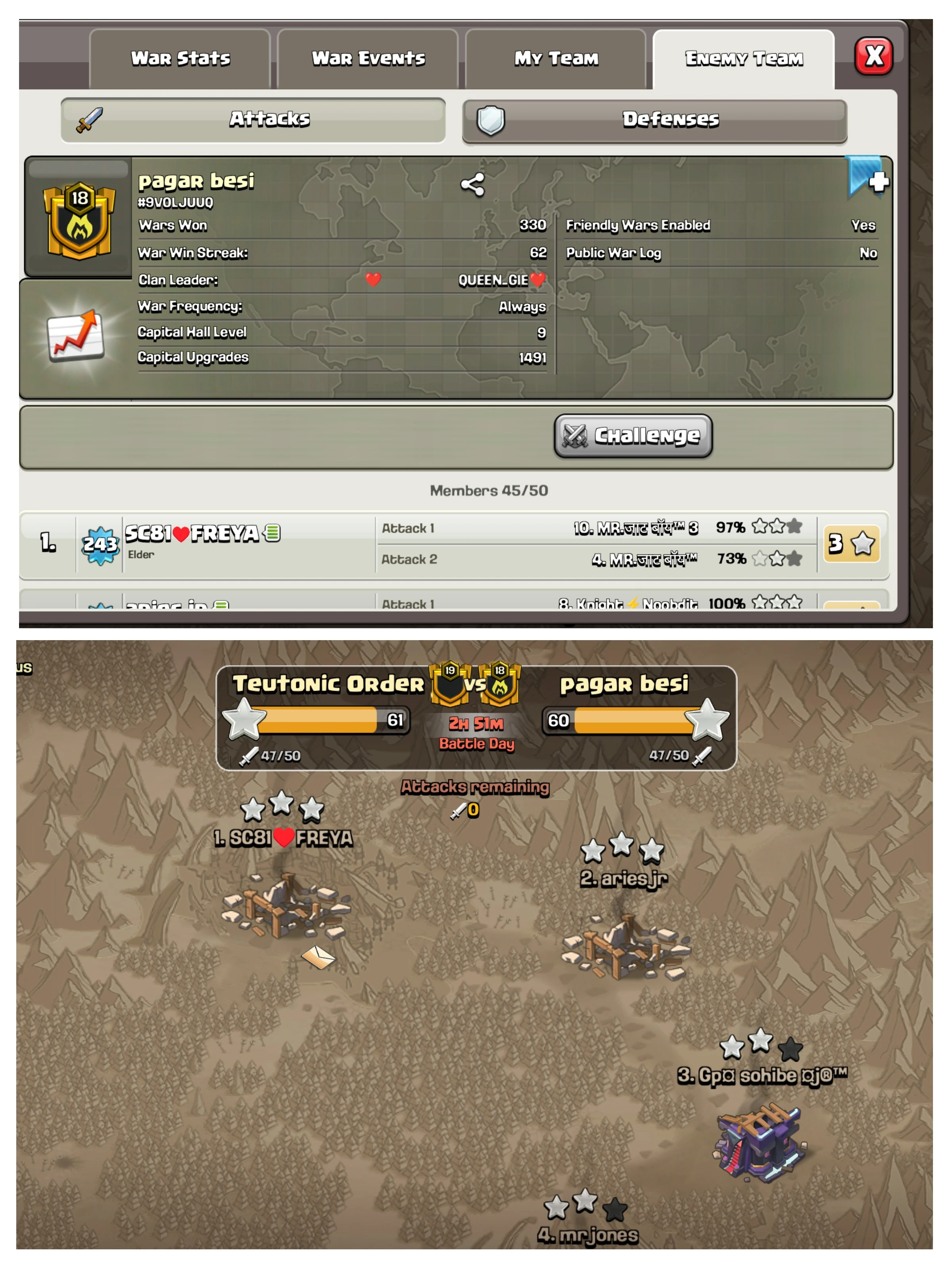 Destroyed 62 War Win Streak | Fandom