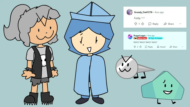 foldy and naily humanized | Fandom