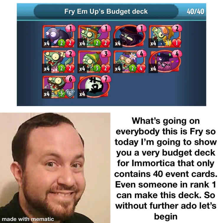 Fry Em Up’s super budget decks | Fandom