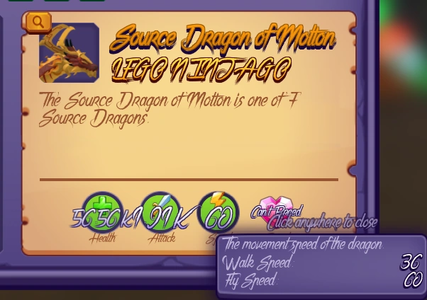 motion might have the fastest speed out of all huge sized dragons now ...