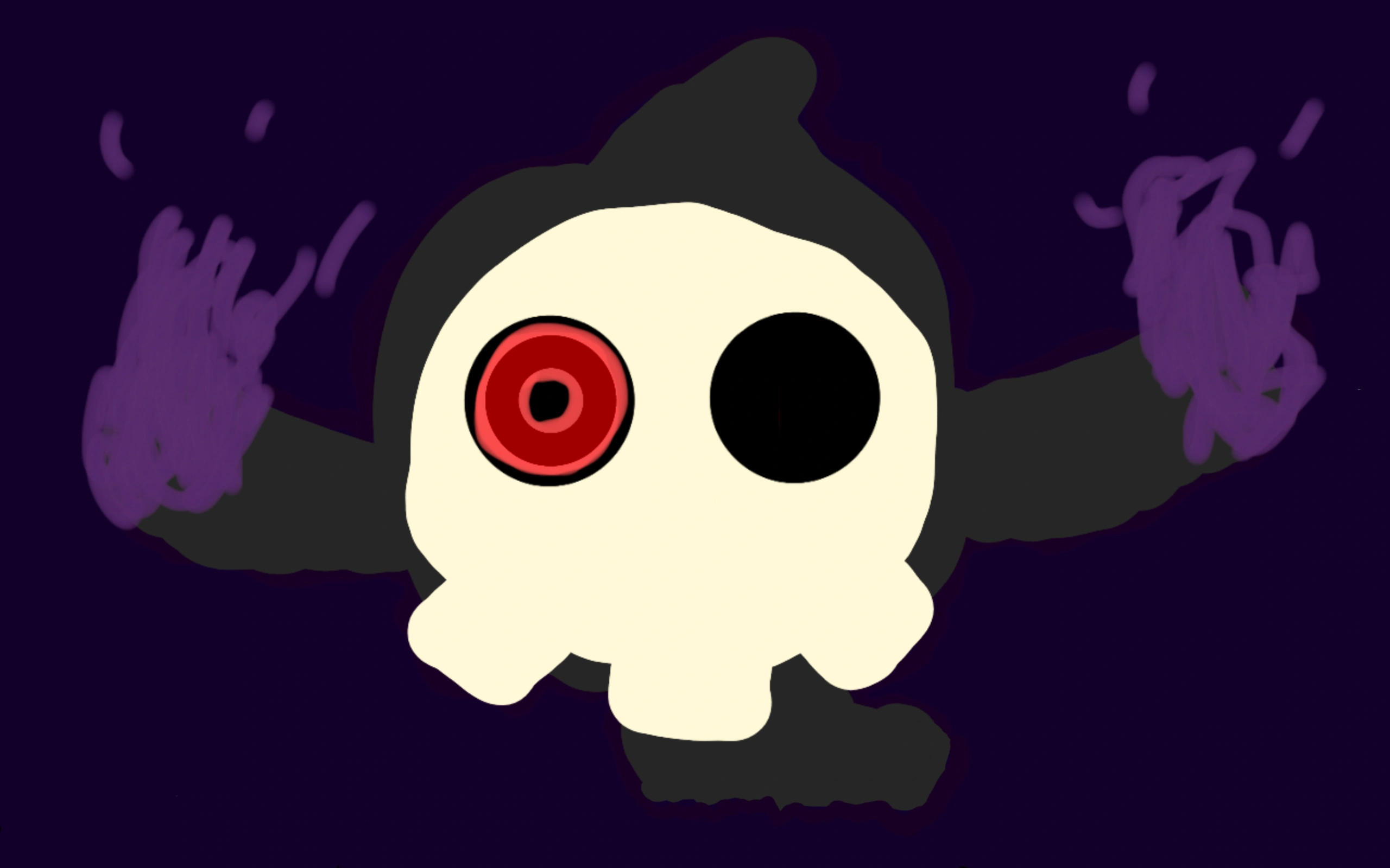 I added a background and accents to my Duskull drawing | Fandom