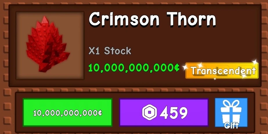 CRIMSON THORN ON STOCK | Fandom