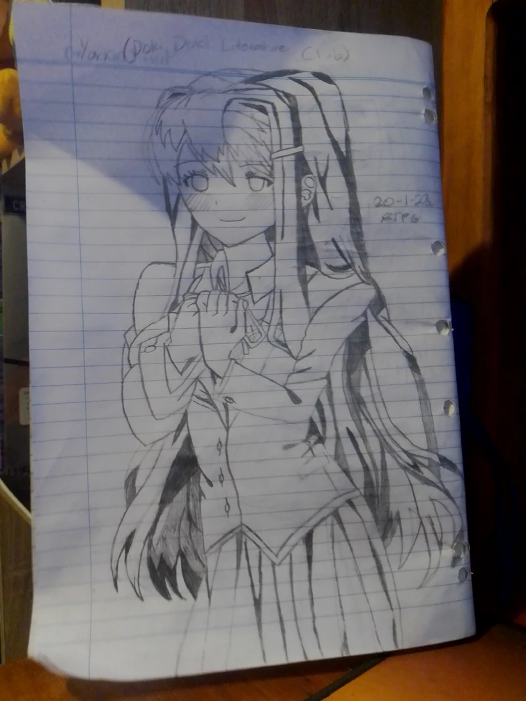 Yuri drawing I did | Fandom