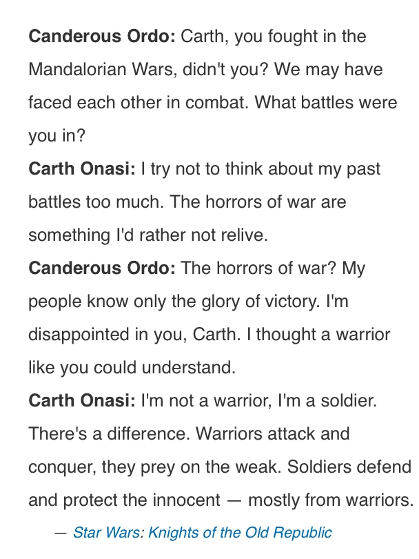 KOTOR had some amazing dialogue | Fandom