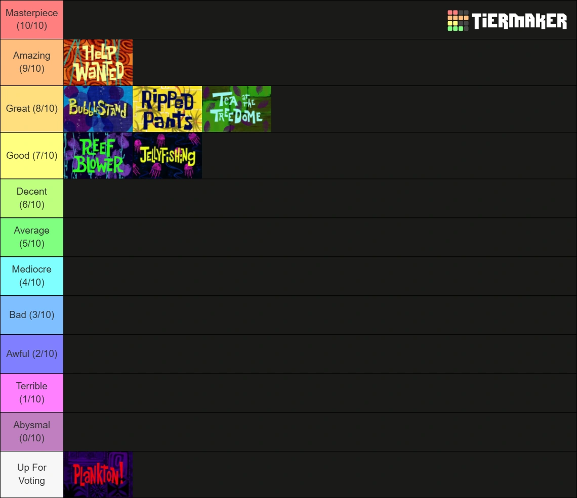 SpongeBob Season 1 Voting Game #7 | Fandom