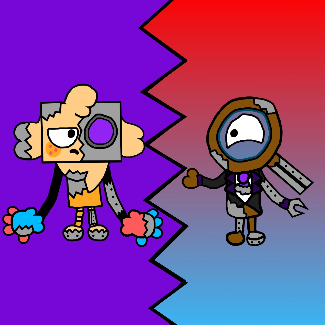 Dimension Travelers AU Rodger and Goob art (because I gave the AU the ...