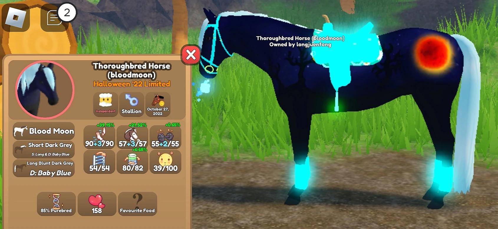 Trading this 2 horses for OG stat bloodmoon tb | Fandom