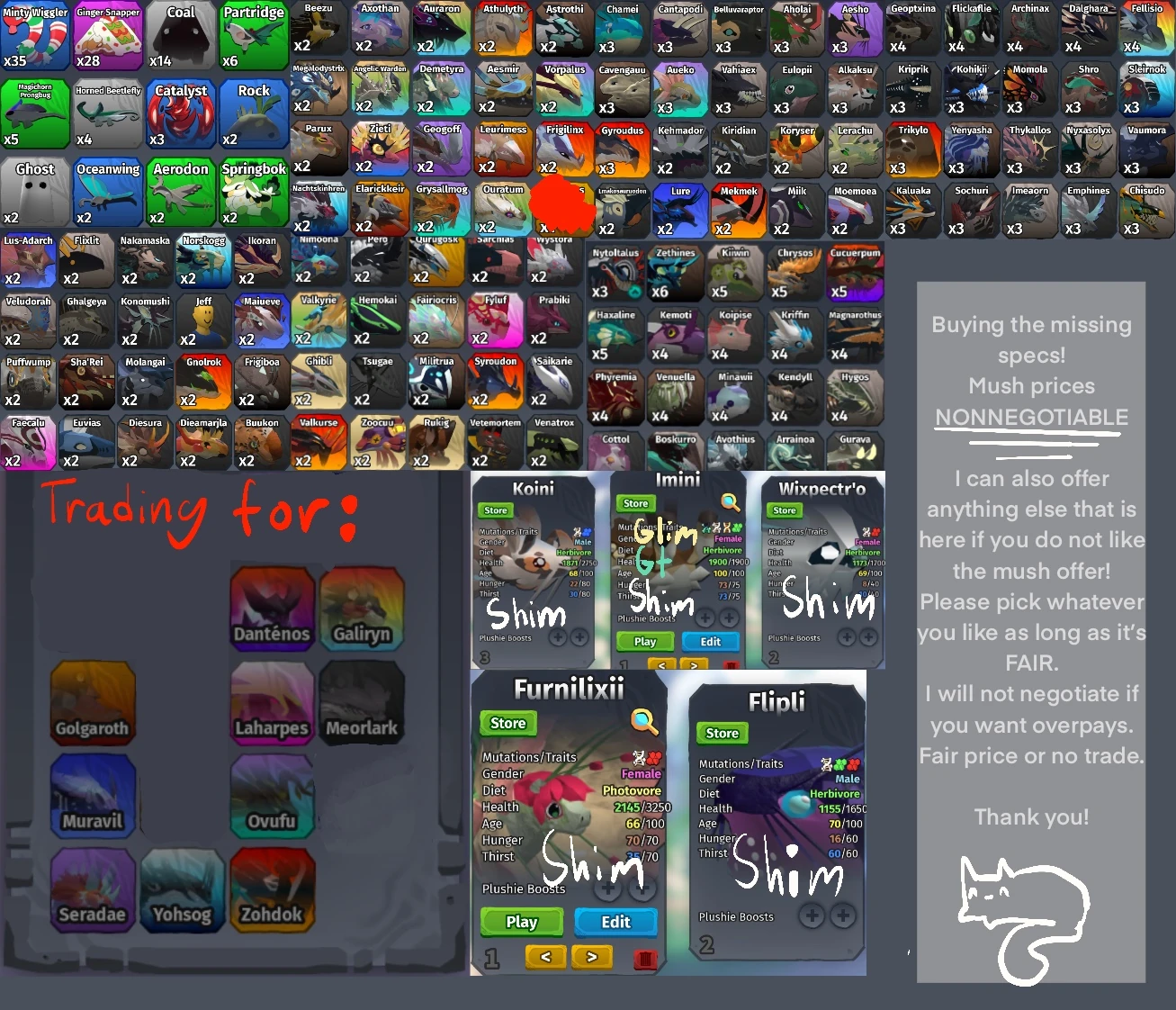 Trading for all of the missing stuff | Fandom