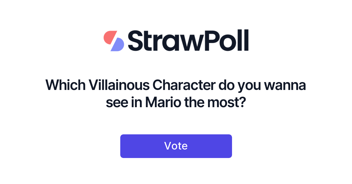 Made a Mario Poll but it’s needs some votes | Fandom