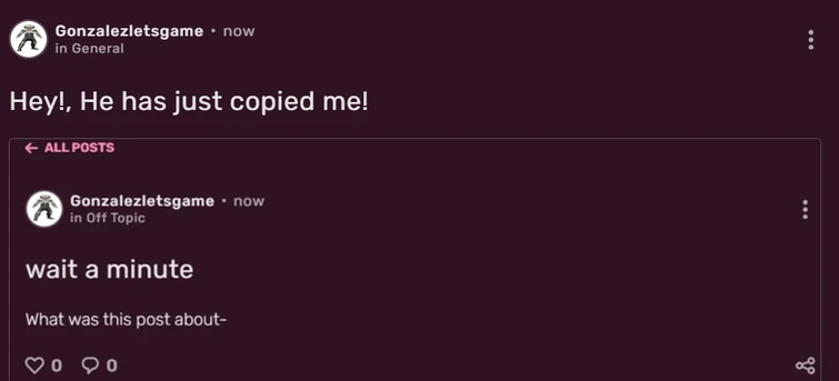 Hey!, He has just copied me! | Fandom