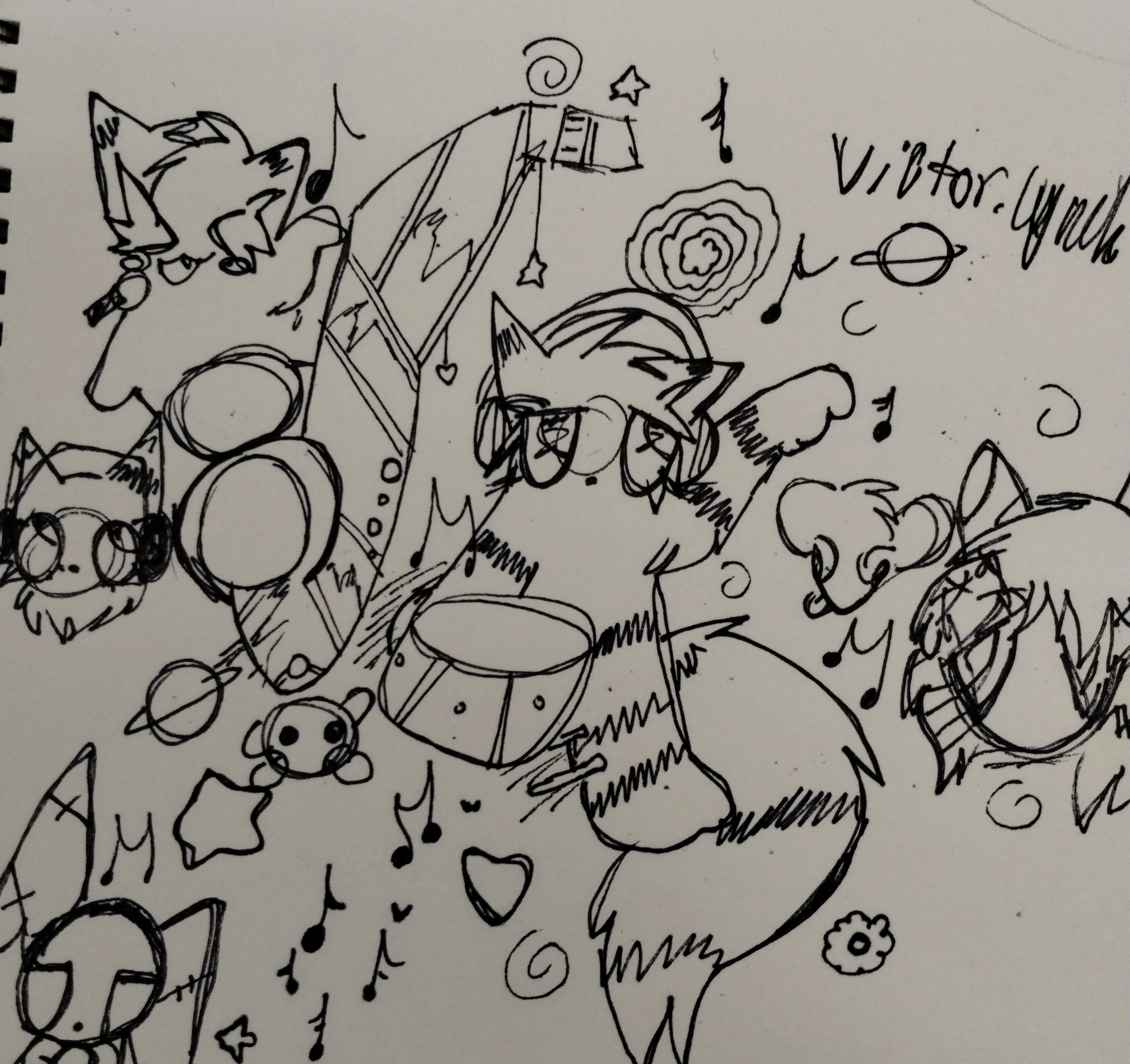 Chaotic drawings I made in art class | Fandom