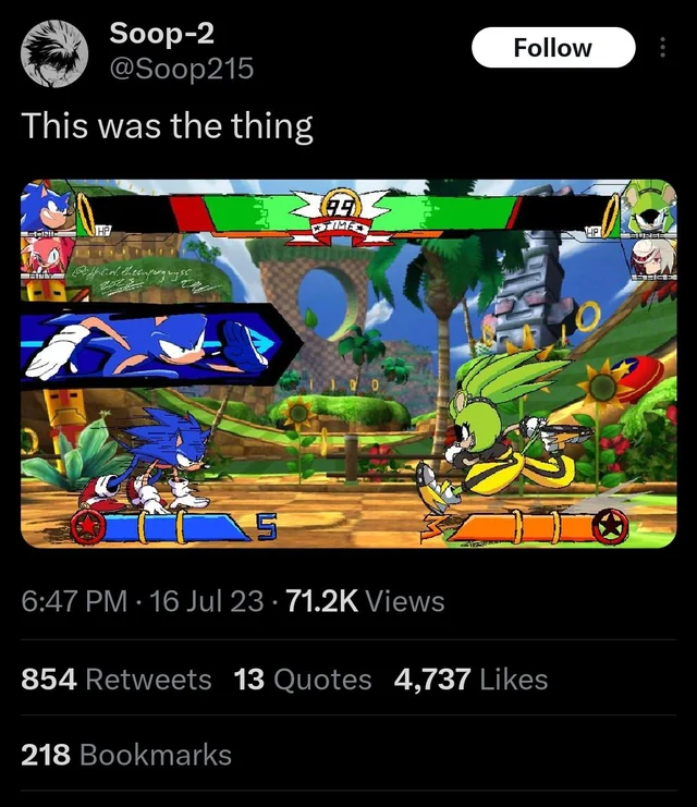 We need a proper Sonic Fighting game. | Fandom