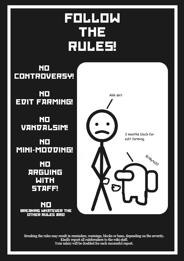 Follow the rules poster! | Fandom