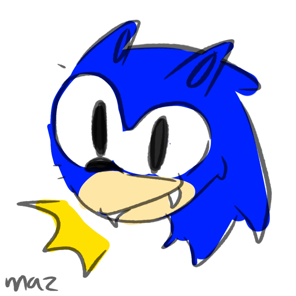 attempted drawing sonic | Fandom