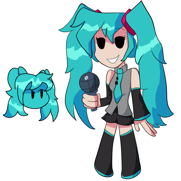 Basically if Hatsune Miku was in the FNF HD style (Digital) | Fandom
