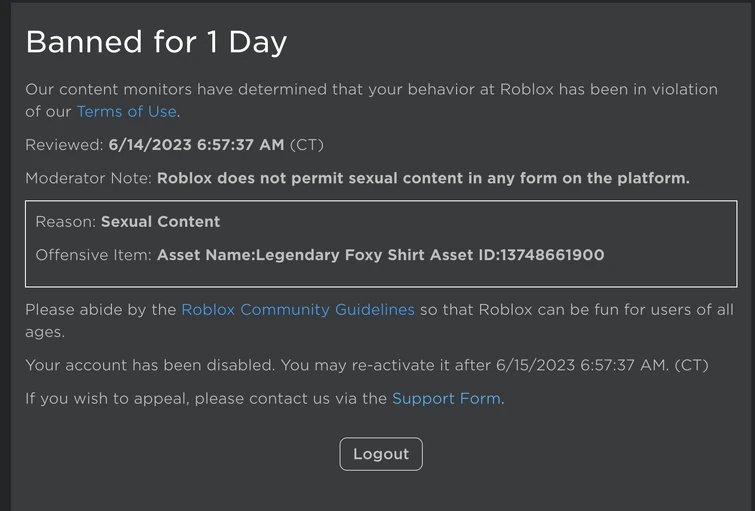 I got banned for something dumb. | Fandom