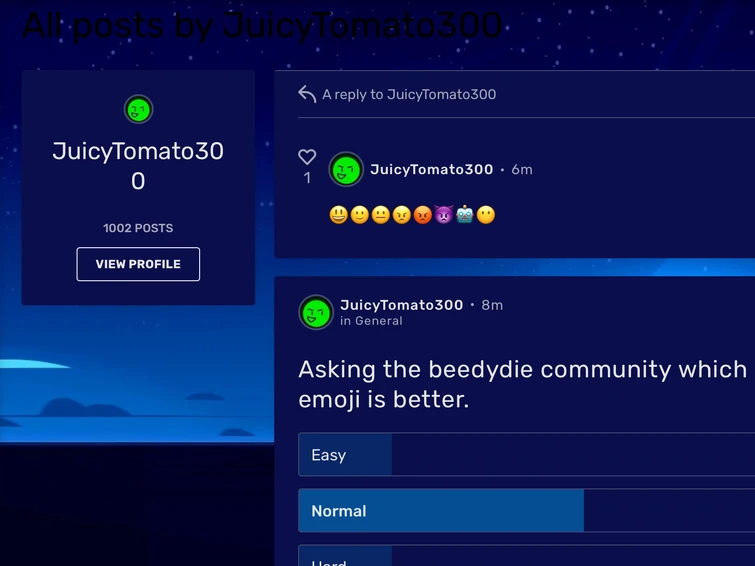 Asking the beedydie community which GD difficulty emoji is better. | Fandom