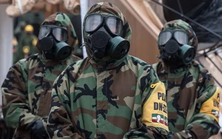 Gas masks/respirators used by the Mexican Army. Can someone identify ...