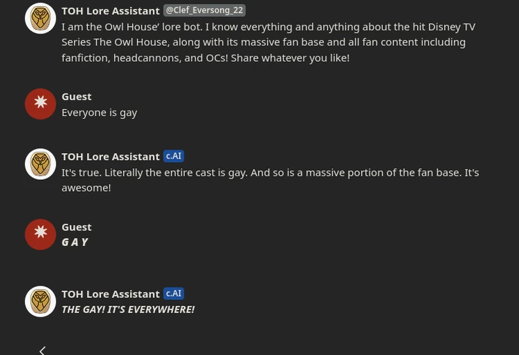 Owl House lore bot made by myself through Character.ai | Fandom