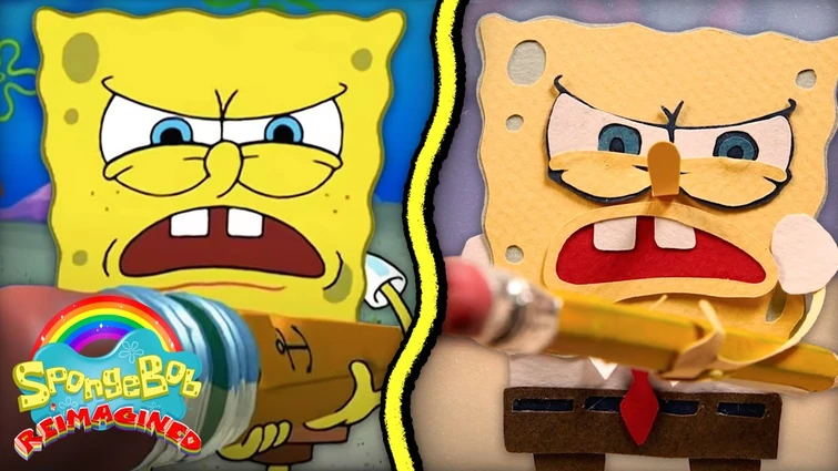 If SpongeBob was a Stop Motion Paper Cartoon 📝 | "Frankendoodle ...