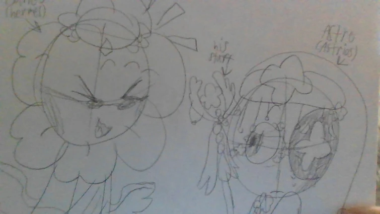 Dandy (hermes) and Astro (astrios) doodle | Fandom