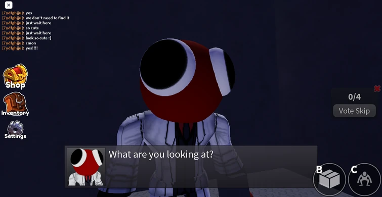 A few screenshots I took of the secret cutscene in Rainbow Friend ...