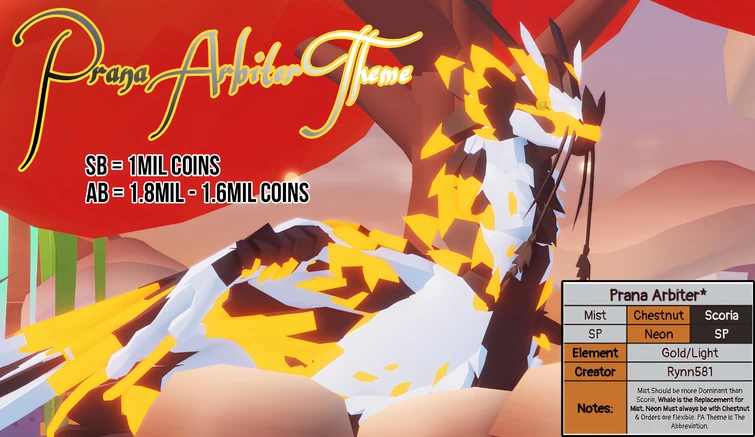 !! READ IT FIRST -- AUCTIONING !! 1 Mut 6/6 "Prana Arbiter Theme (PA Theme)" Harvitius [ SOLDOUT ...