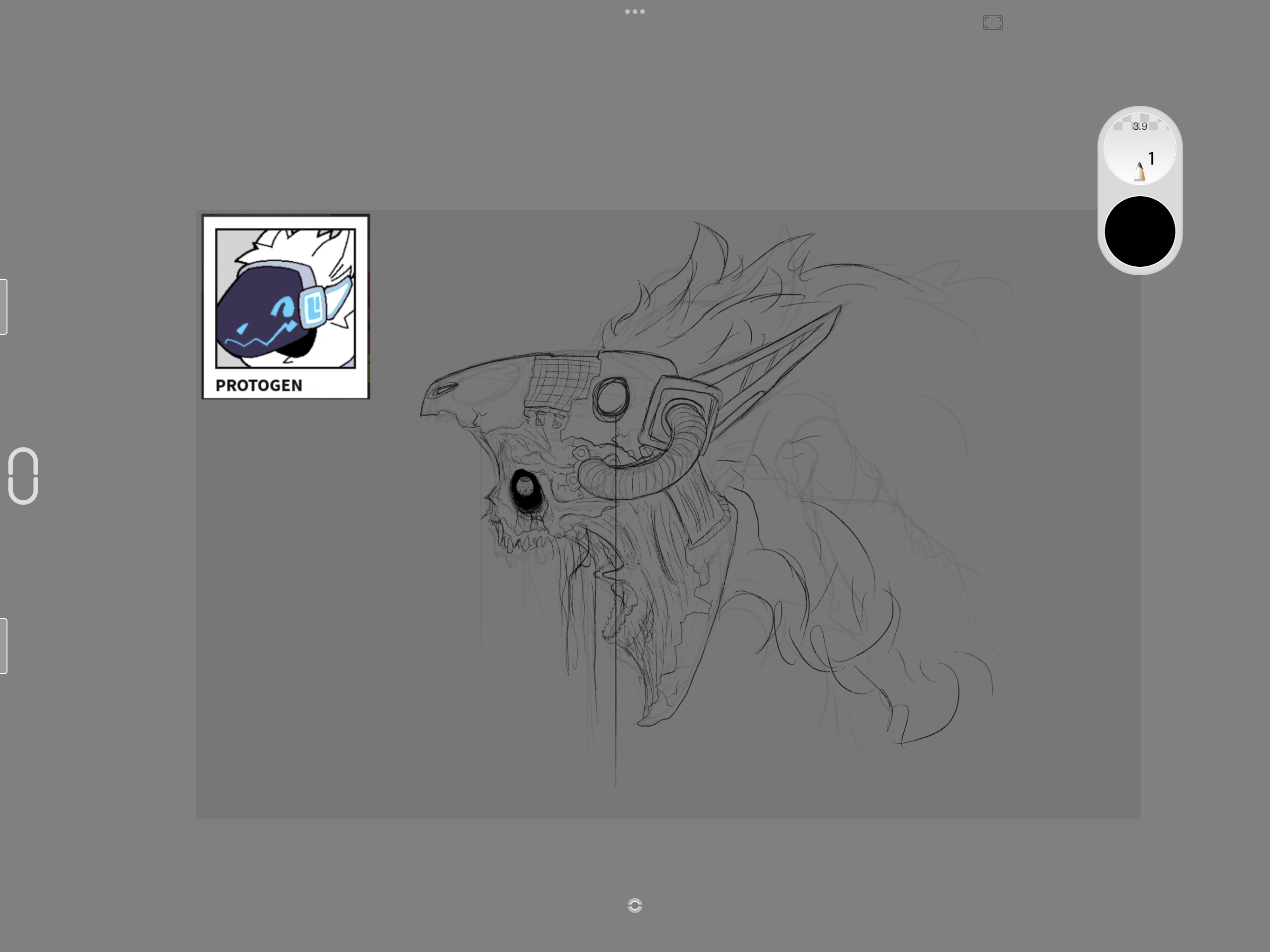 Broken Protogen mask. {Sketch} | Fandom