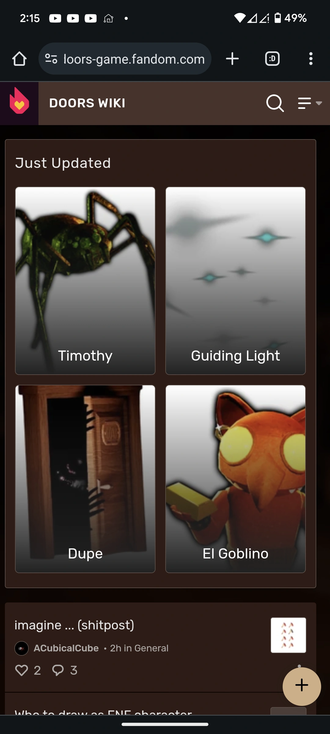 Timothy and GL are Jealous of Dupe and El Goblino due to them being ...