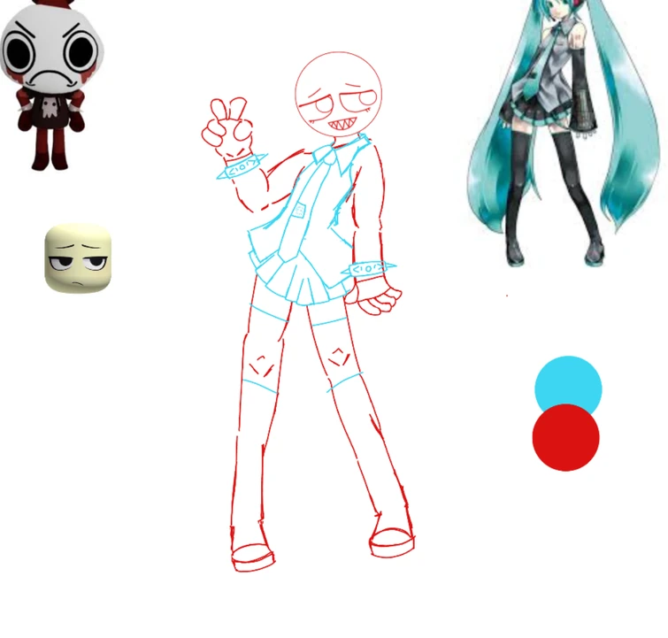 reposting the shrimp(o)sune miku wip bc im too lazy to actually work ...