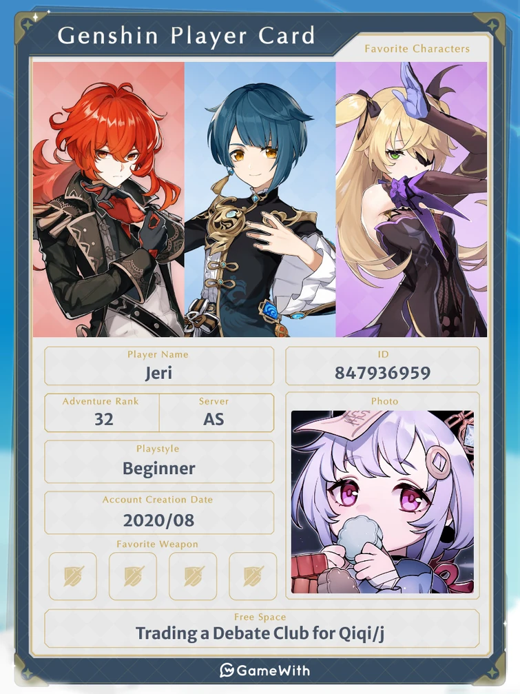 make your own character card! | Fandom