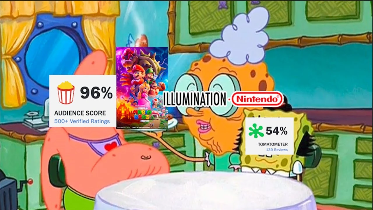 Hilarious Super Mario Bros Movie Critics vs Audience Meme | Fandom