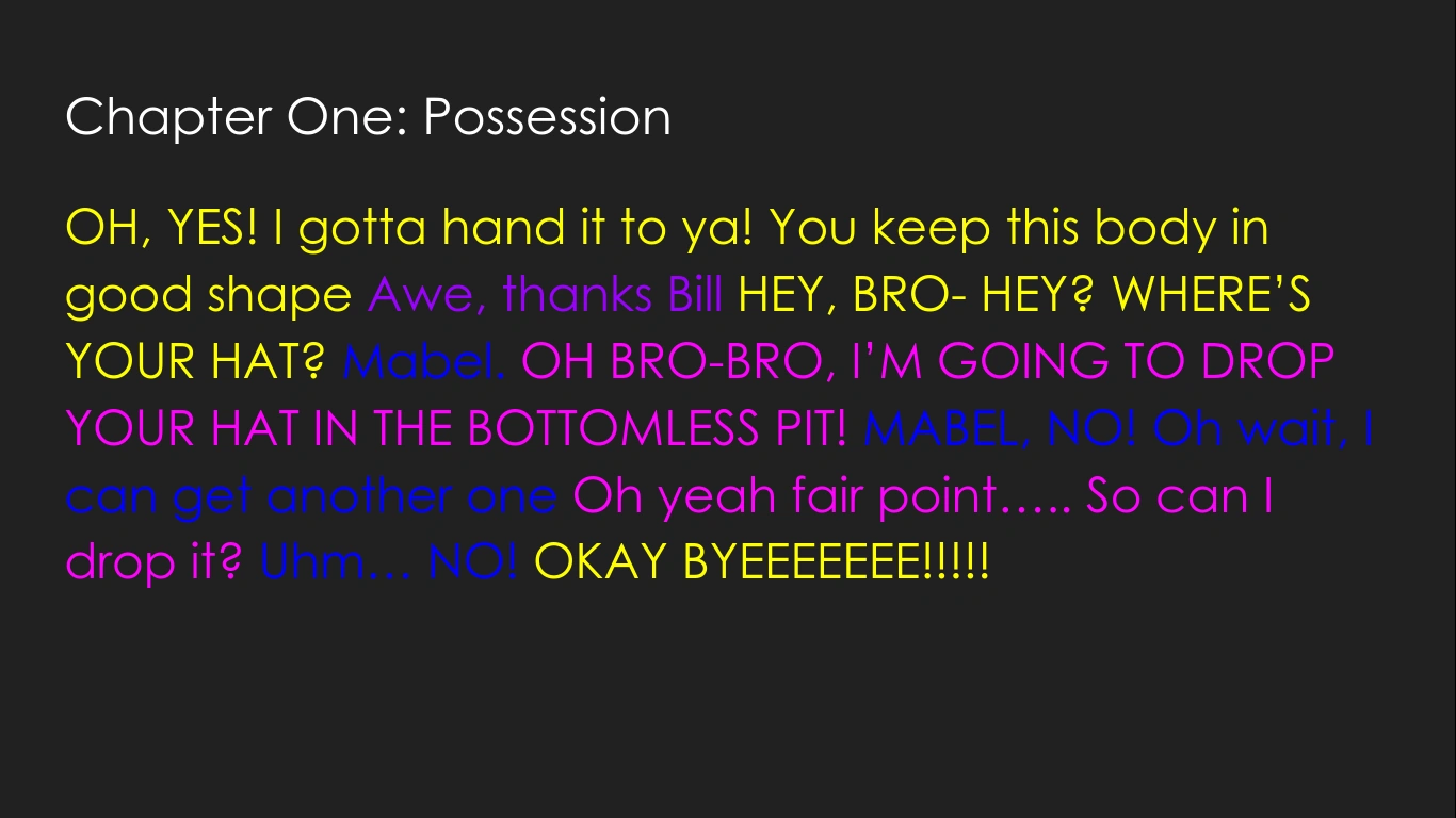 Chapter one: Possession | Fandom