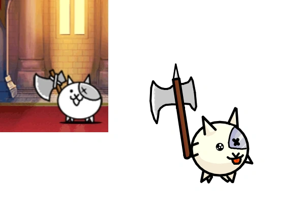 I drew axe cat | Fandom