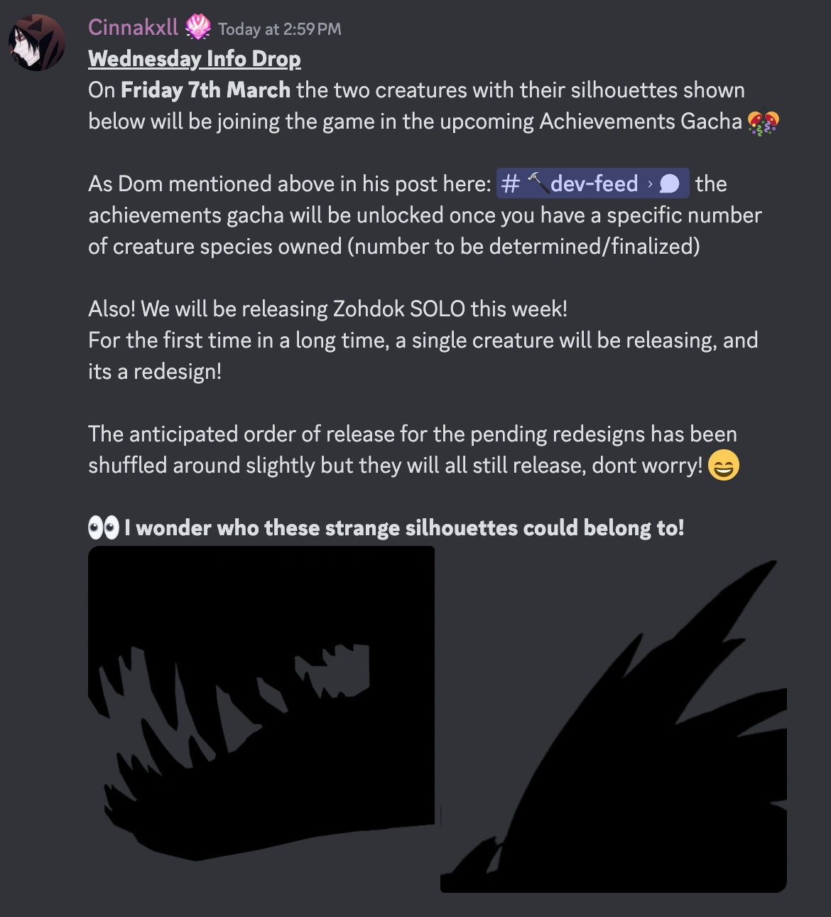 Things? (NO NEW CREATURE THIS WEEK!) | Fandom