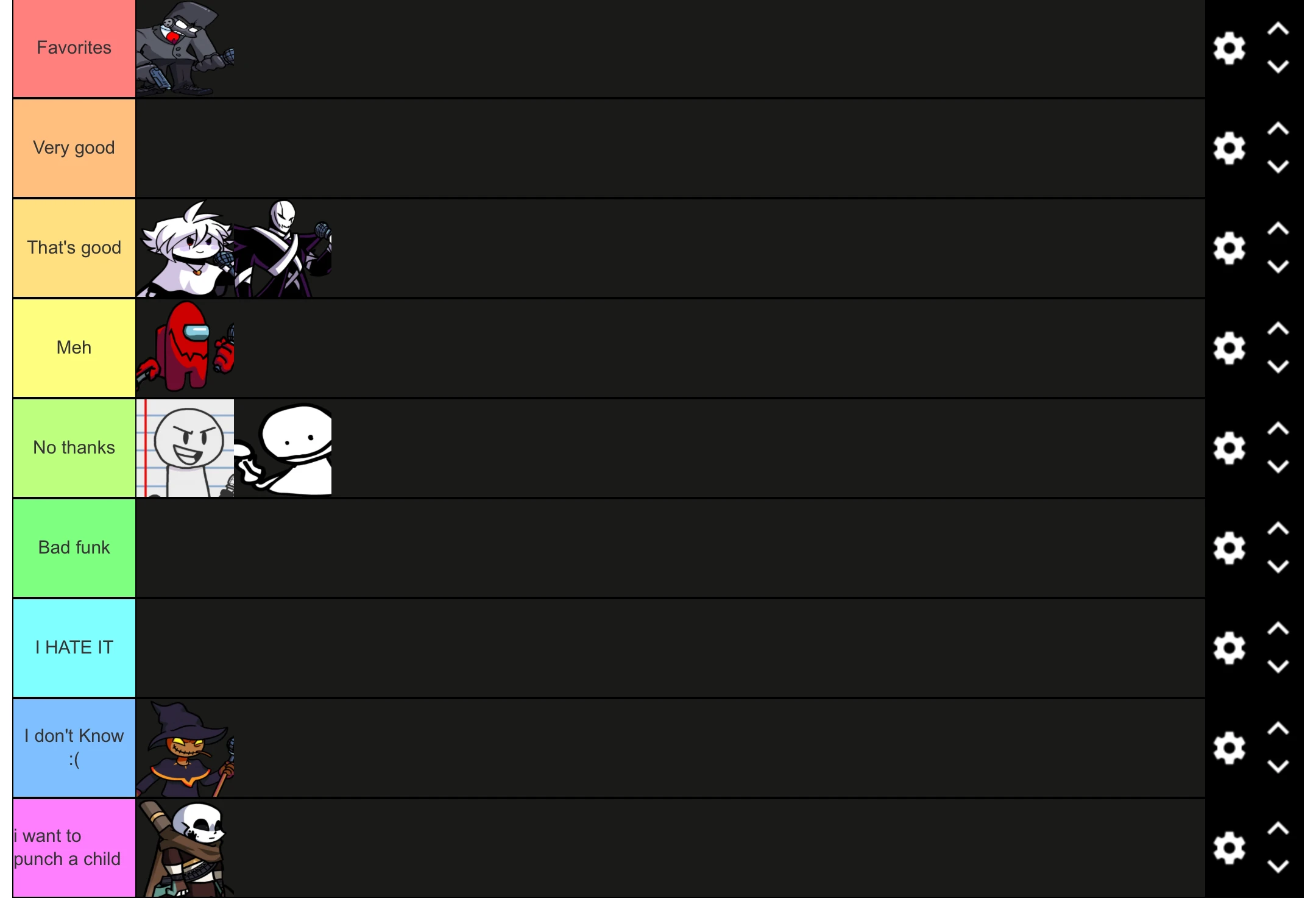 cursed fnf mod tier list | Fandom